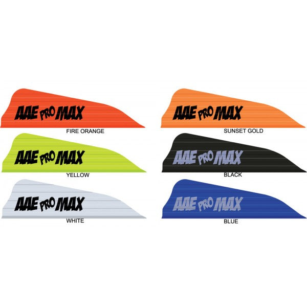 AAE Pro Max Yellow Vane 100pk – Benson Archery